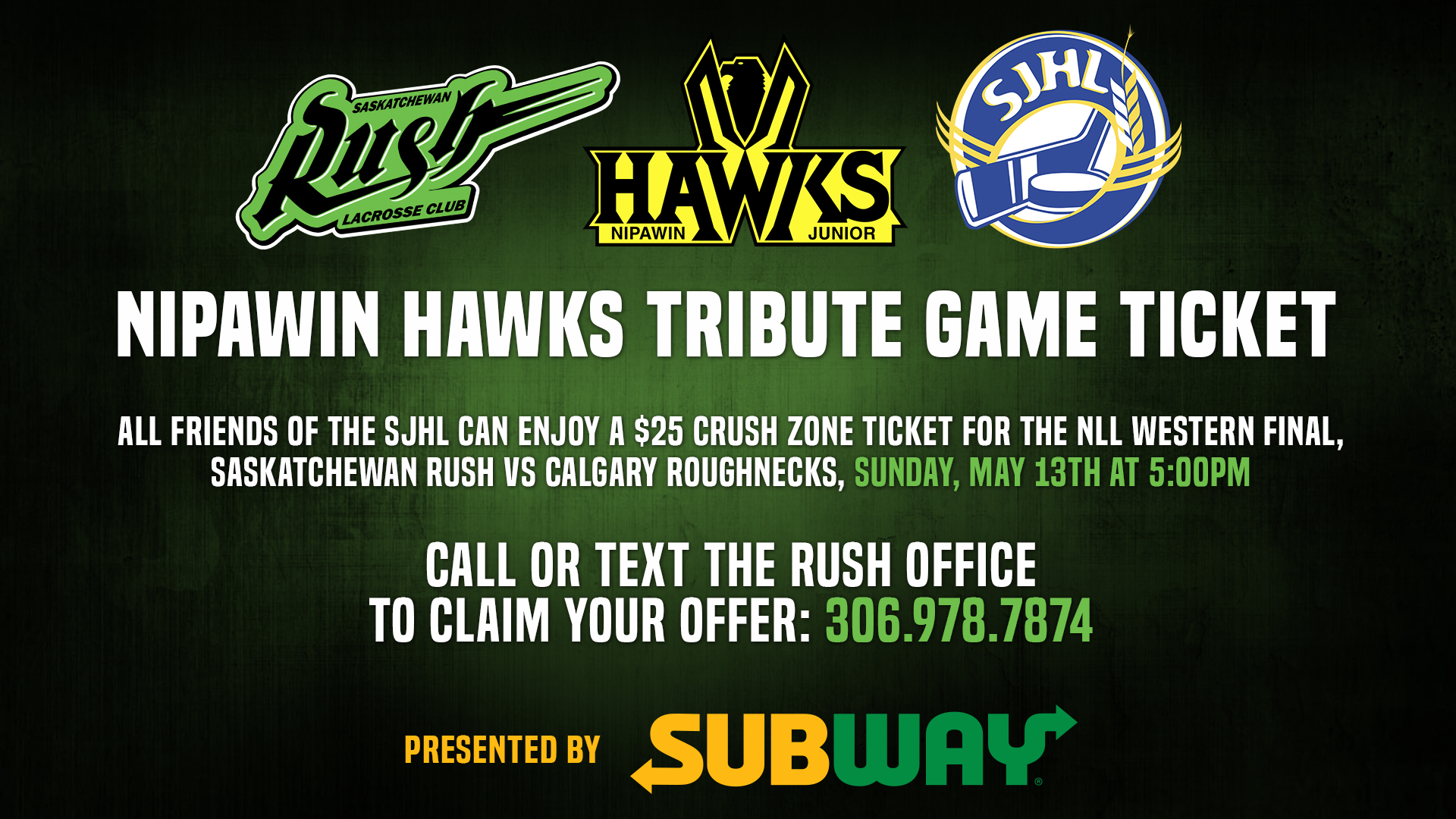 Saskatchewan Rush Game Tickets | Saskatchewan Junior Hockey League (SJHL)